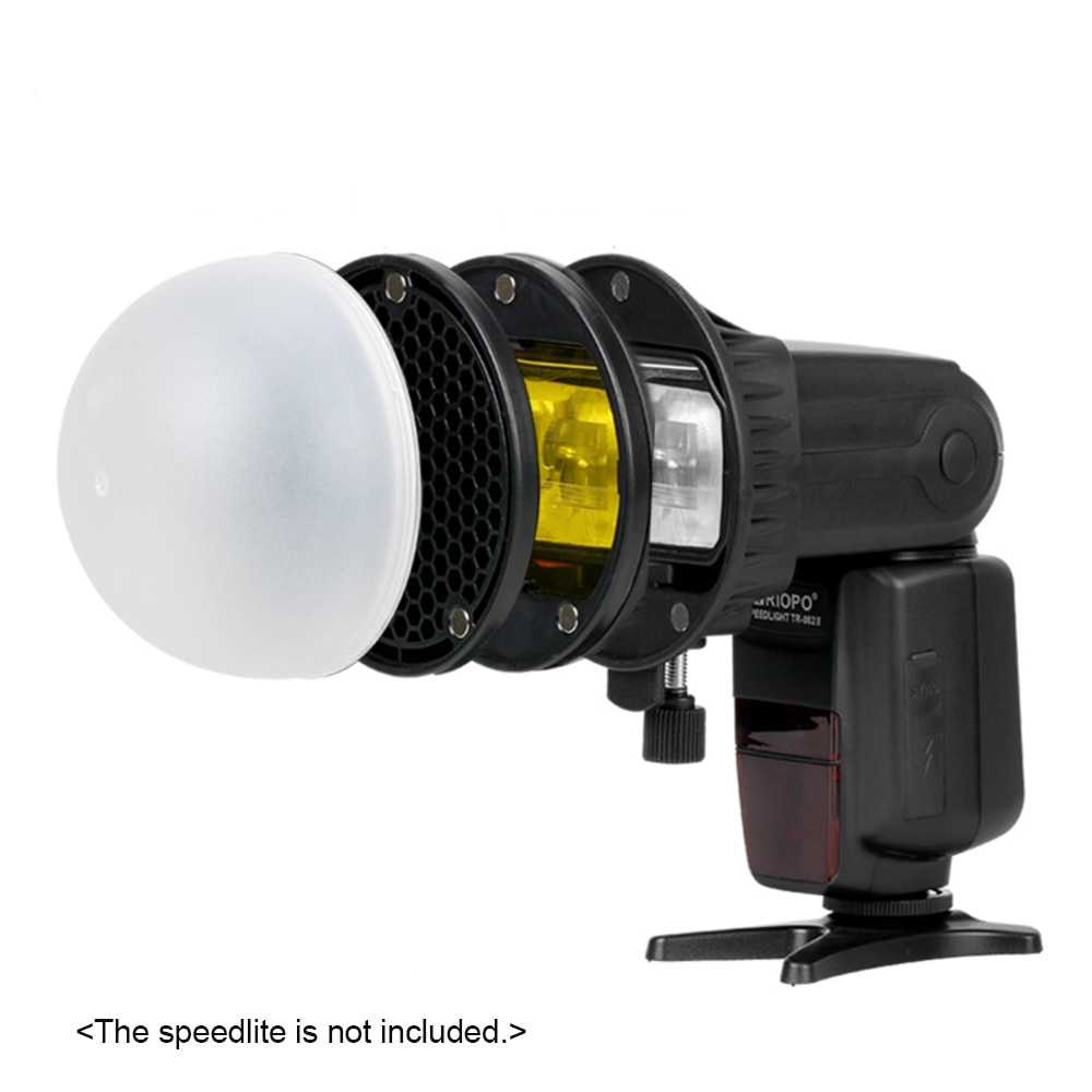 Jual TRIOPO Speedlite Flash Light Modifier DIffuser Reflector - TR08 ...
