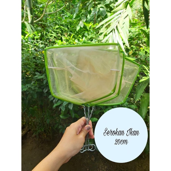Jual Serokan ikan jaring ikan 20CM seser 20cm saringan akuarium ...