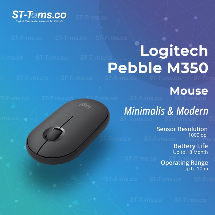 Jual Logitech M350 Pebble Wireless Bluetooth Mouse | Shopee Indonesia