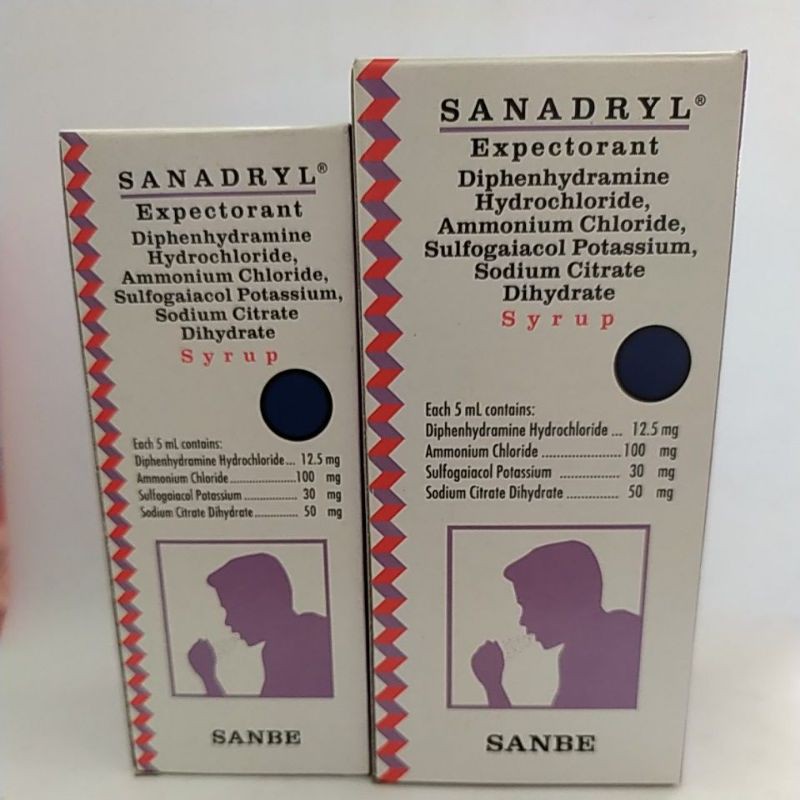Jual Sanadryl Expectorant Syrup / Sirup 60 ml 120 ml | Shopee Indonesia