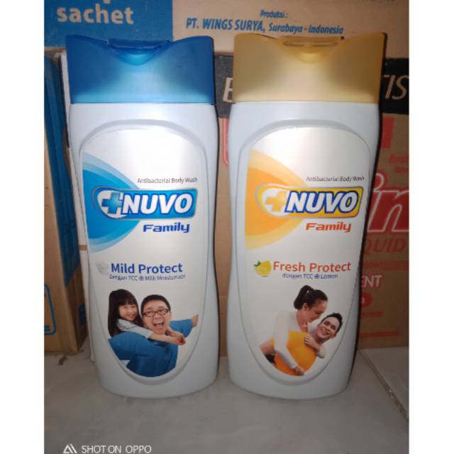 Jual Nuvo sabun cair botol anti bakteri 250ml | Shopee Indonesia