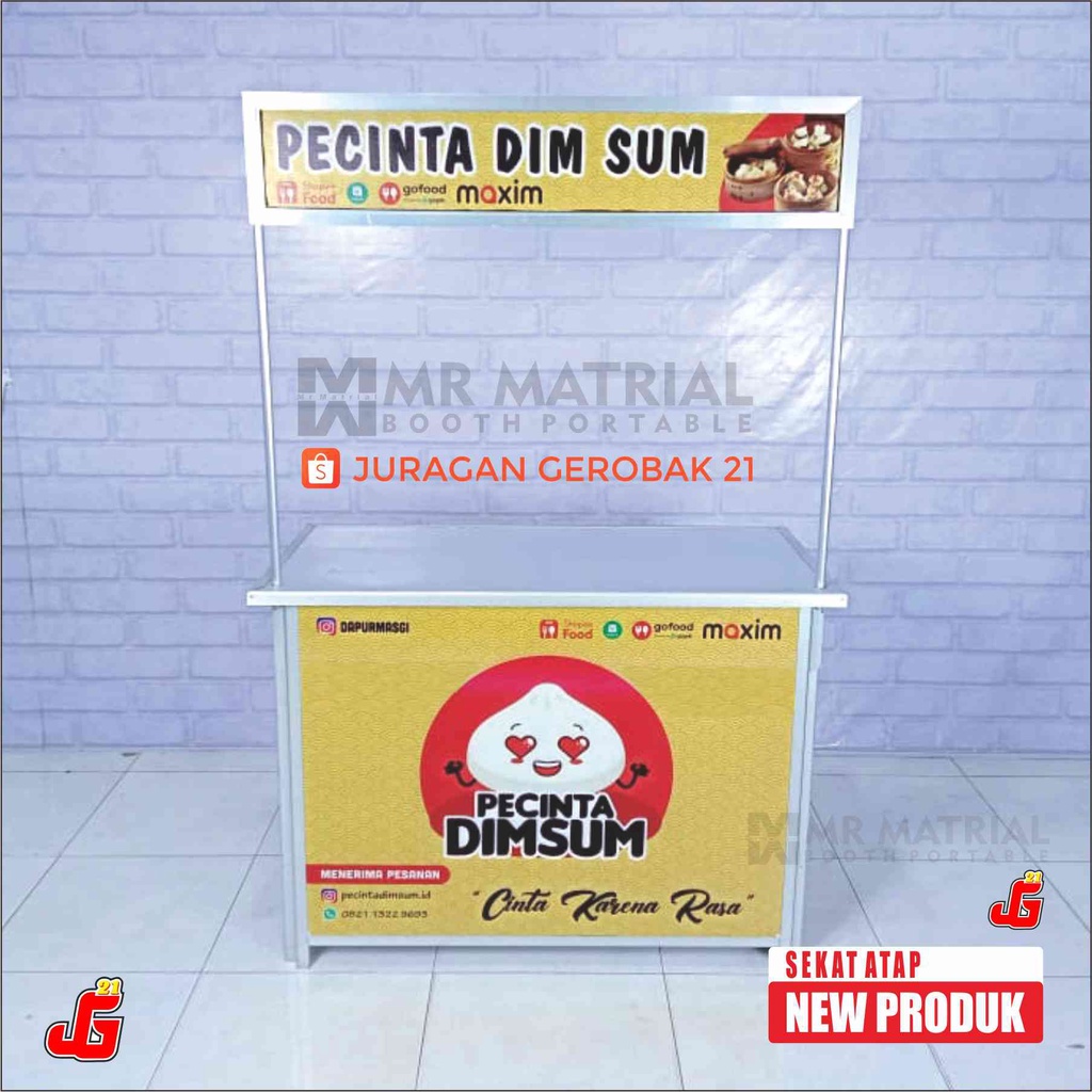 Jual Booth Portable Gerobak Lipat Aluminium | Shopee Indonesia