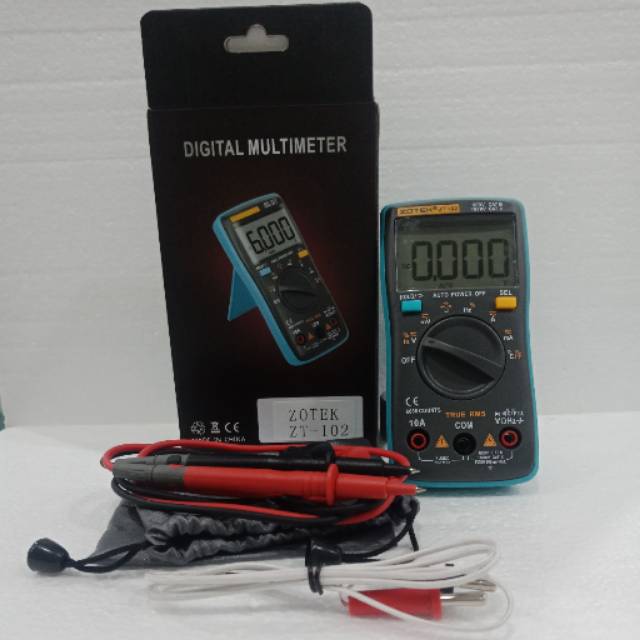 Jual Multitester Multimeter Avometer Digital ZOTEK ZT-102 Original ...