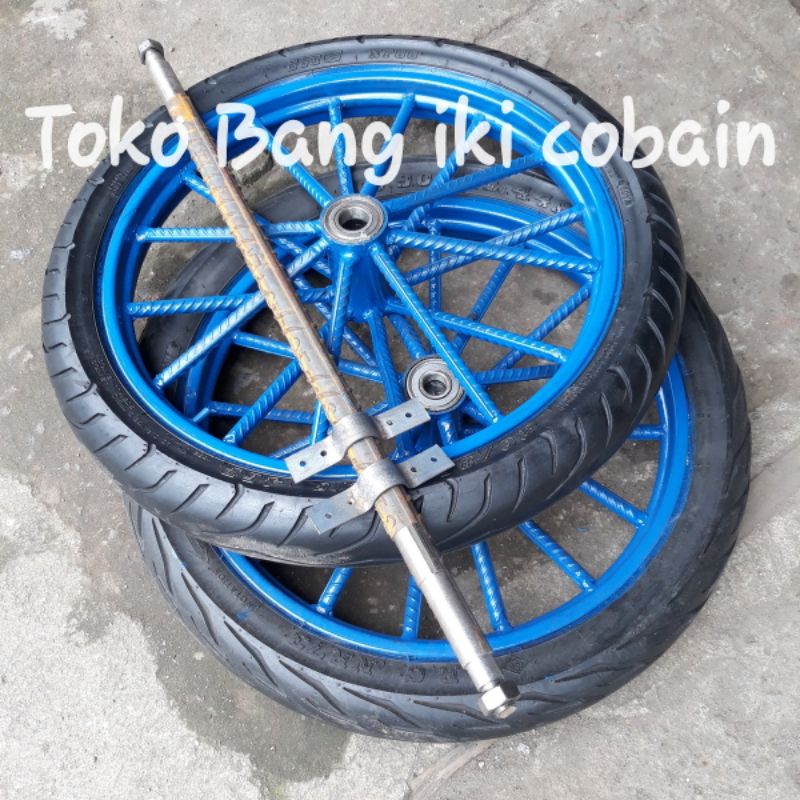 Jual Roda Gerobak Ring 17 inch 1set Roda Gerobak Dorong Behel8 | Shopee ...