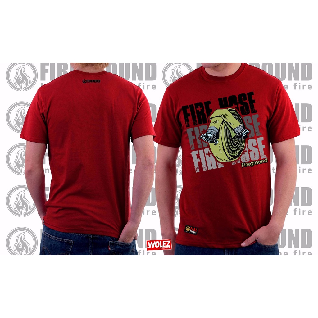Jual KAOS FIRE HOSE FIREGROUND STORE SABLON DTF | Shopee Indonesia