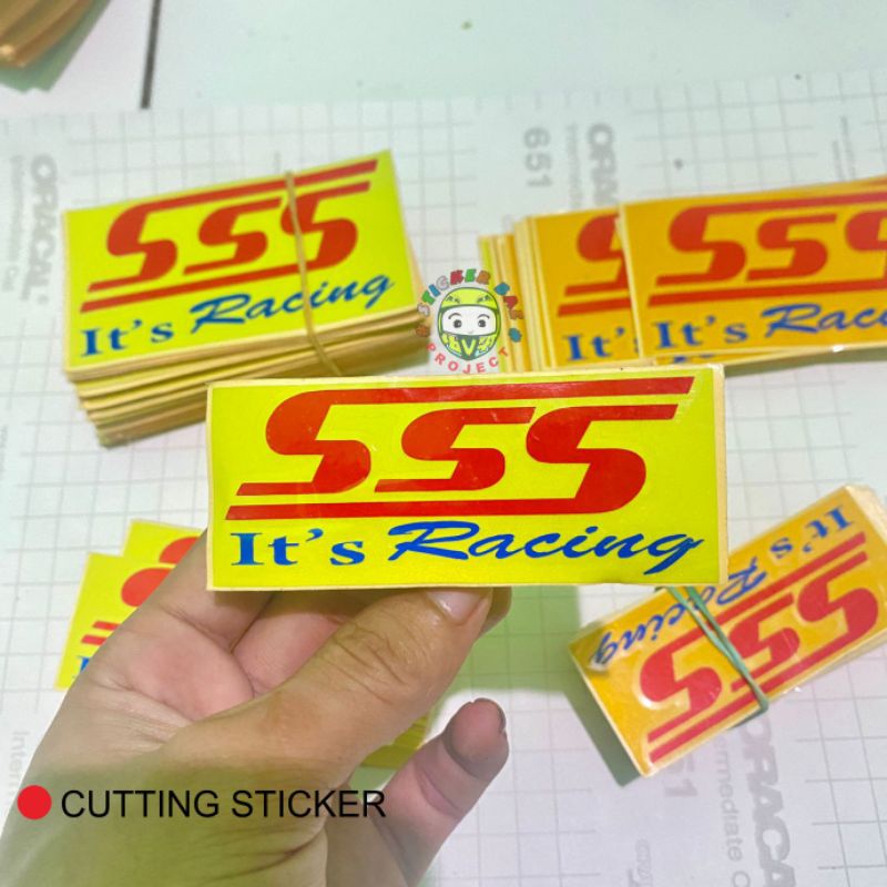 Jual Sticker sss racing stiker motor sss cutting sticker ready stock ...