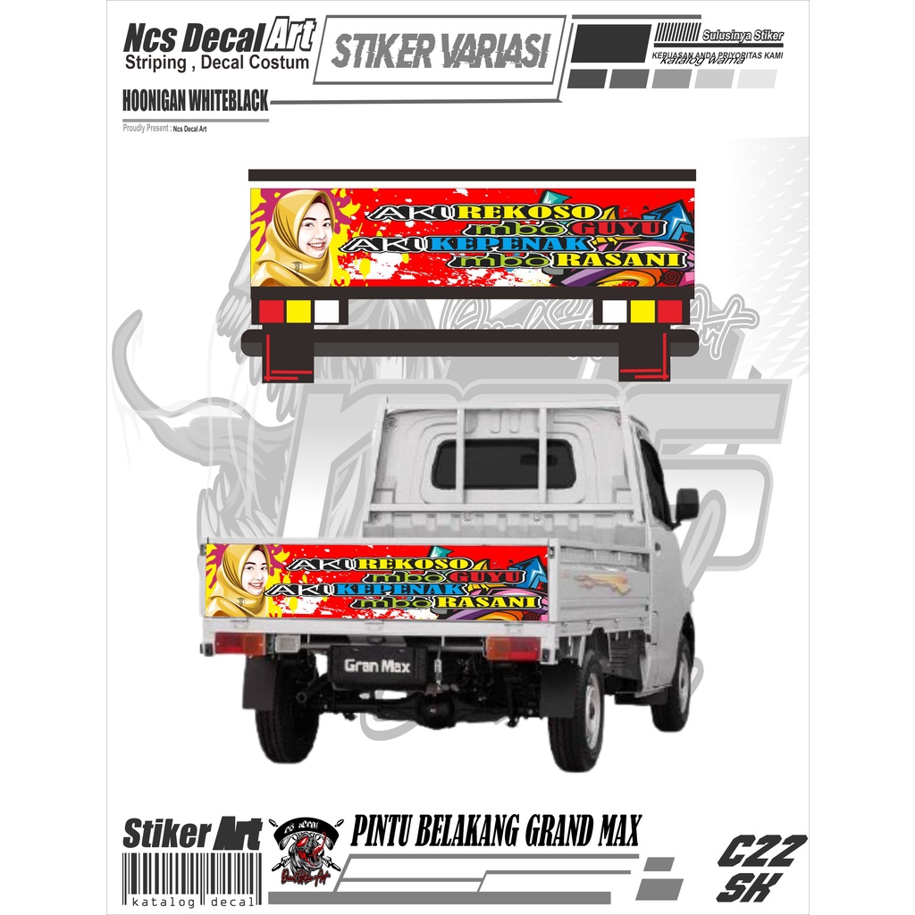 Jual stiker pintu belakang grand max stiker variasi mobil pick up ... Jual stiker pintu belakang grand max stiker variasi mobil pick up ...
