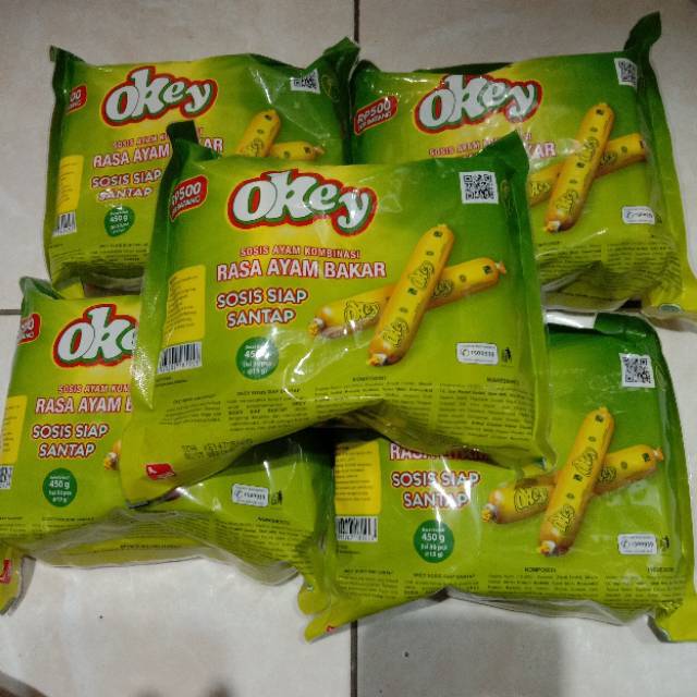Jual Sosis Okey sosis ayam kombinasi Rasa ayam bakar sosis siap Santap ...