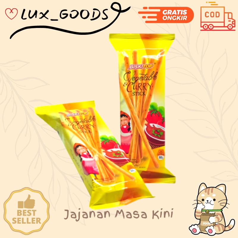 Jual LUX_GOODS - CURRY STICK 60g Biskuit Kue Kering Stik Anak Dewasa ...