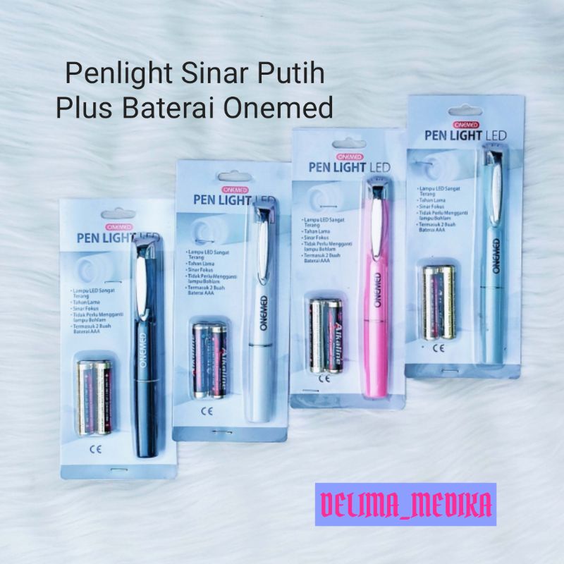 Jual Penlight LED Sinar Putih Onemed / Senter THT Sinar Putih Onemed ...