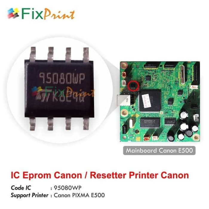 Jual IC Eprom Eeprom Canon E500 Resetter IC Counter Printer E500 E-500 ...