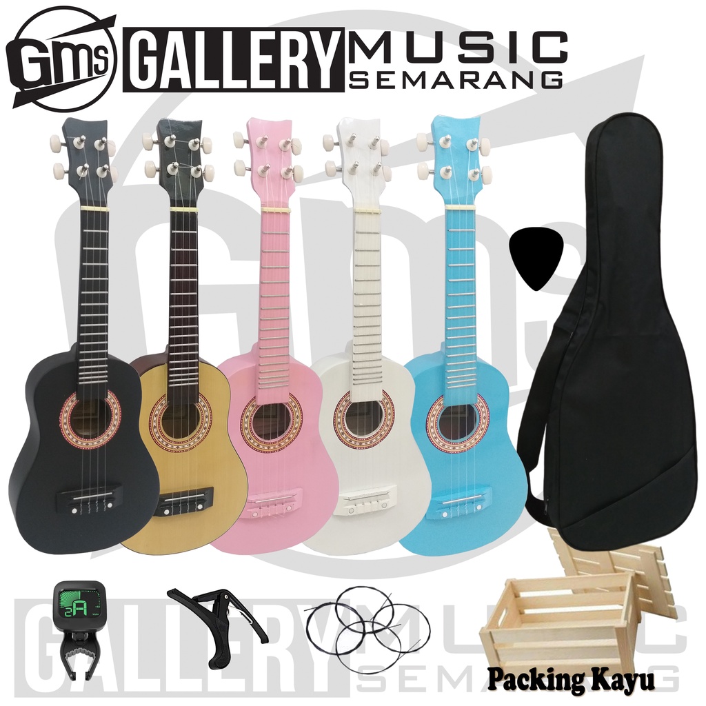 Jual Ukulele Senar 4 Paket Super Komplit GMS000148 | Shopee Indonesia