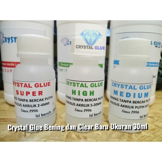 Jual lem akrilik kualitas high 30ml+suntikan, lem acrylic bening ...