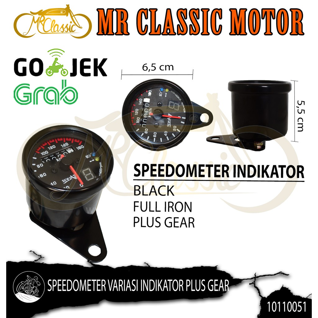 Jual Speedometer Odometer Variasi Indikator Plus Gear H Seven | Shopee ...