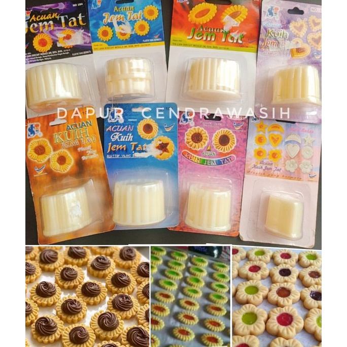 Jual Acuan Kuih Jem Tat Cetakan Kue Kering Nastar Nutella Butter ...