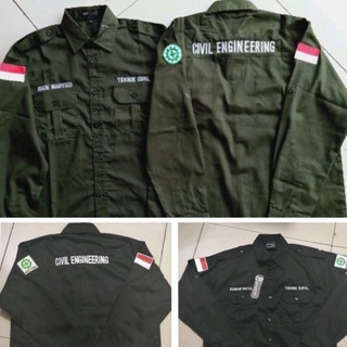 Jual kemeja Civil engineering kemeja engineering full bordir kemeja ...