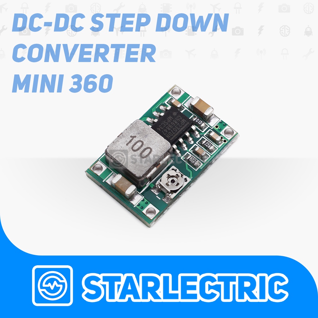 Jual Step Down Mini360 Buck Converter Mini 360 2A DC To DC 5V-23V to 1 ...