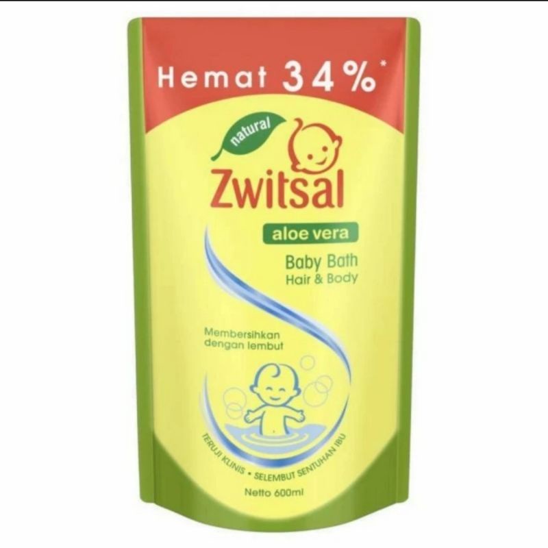 Jual Zwitsal Aloe Vera Baby Bath Hair & Body 2 in 1 600 mL | Shopee ...