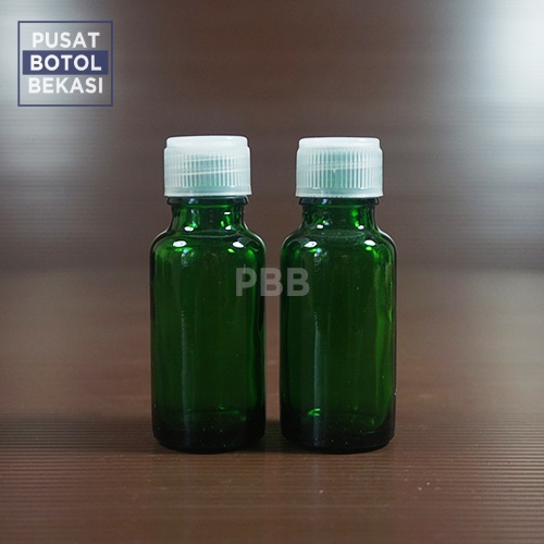 Jual BOTOL KACA 20ML HIJAU TEBAL TUTUP ULIR TRANSPARAN | Shopee Indonesia