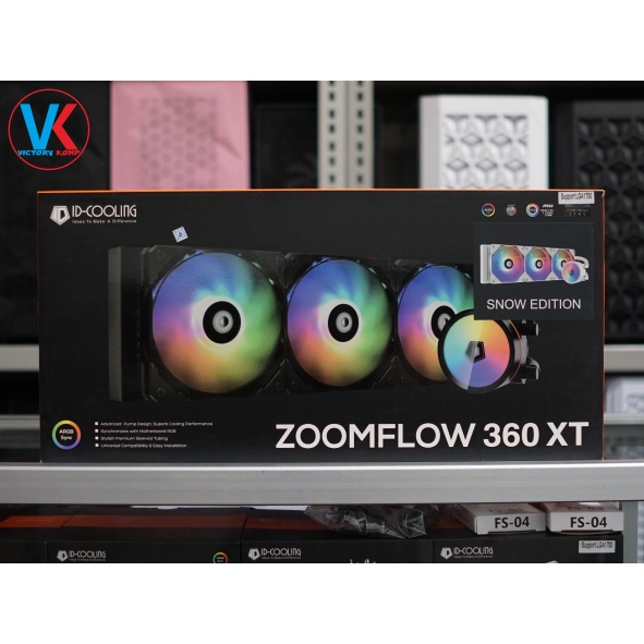 Jual IDCooling ZOOMFLOW 360 XT SNOW ARGB AIO CPU Water Cooling ID-COOLING 360mm AIO Liquid ...