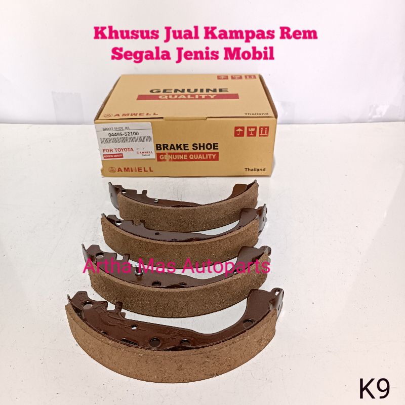 Jual KAMPAS REM BELAKANG BRAKE SHOE YARIS TIPE E-G-J MODEL TROMOL | Shopee Indonesia