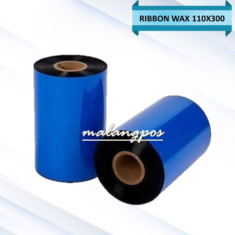 Jual Ribbon Wax 110X300 Tinta Ribbon Hitam 110x300m Printer Label ...