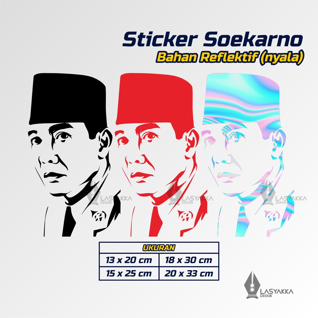 Jual stiker soekarno ukuran besar | Shopee Indonesia