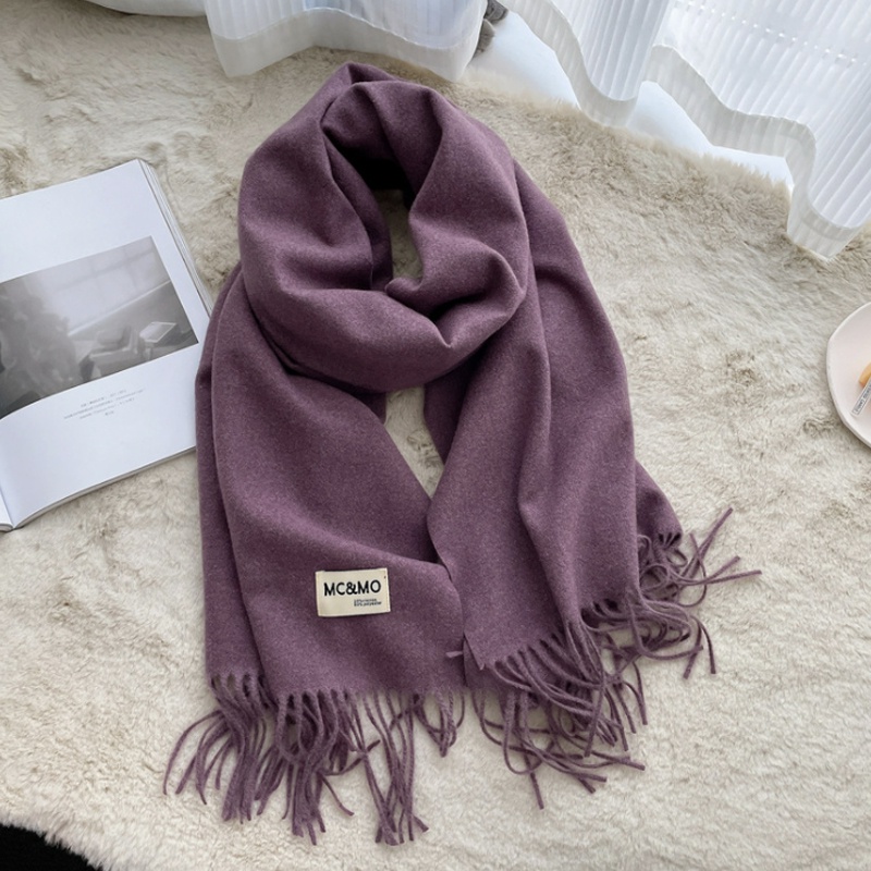 Jual Syal "Everly" (2) Warna Polos bahan Kasmir Imitasi HIGH GRADE ...