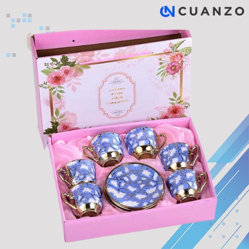 Jual Cangkir Keramik Set 6 in 1 European Style / Set Cangkir Gelas Mug ...