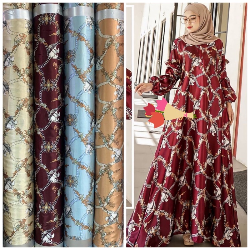 Jual Bahan Kain Zetta Silk / kapal panisie / bahan gamis / kain silk ...