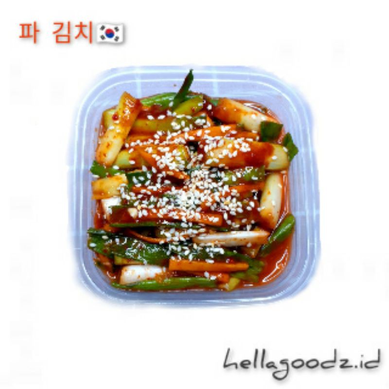 Jual KIMCHI DAUN BAWANG KOREA HALAL FRESH HOMEMADE 250 GR (PHA KIMCHI ...