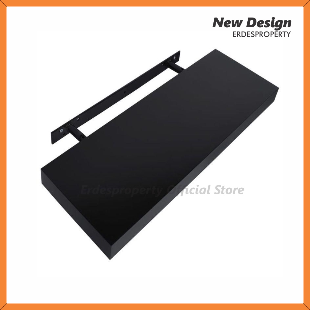 Jual Rak Ambalan Dinding Minimalis Extra Lebar 20 cm Buku Kayu Tempel ...