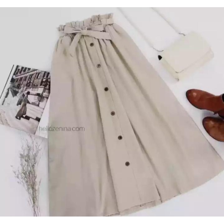 Jual Rok anak usia 3--15tahun/rok kancing depan/ bahan crinkle ...