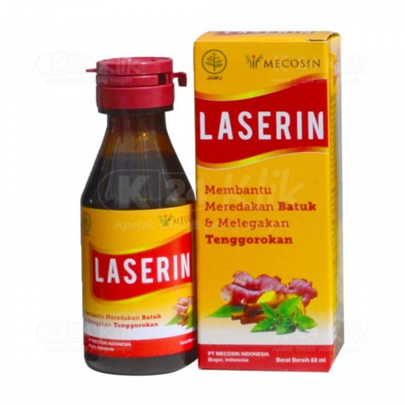 Jual Laserin 60ml membantu meredakan batuk &melegakan tenggorokan 100 ...