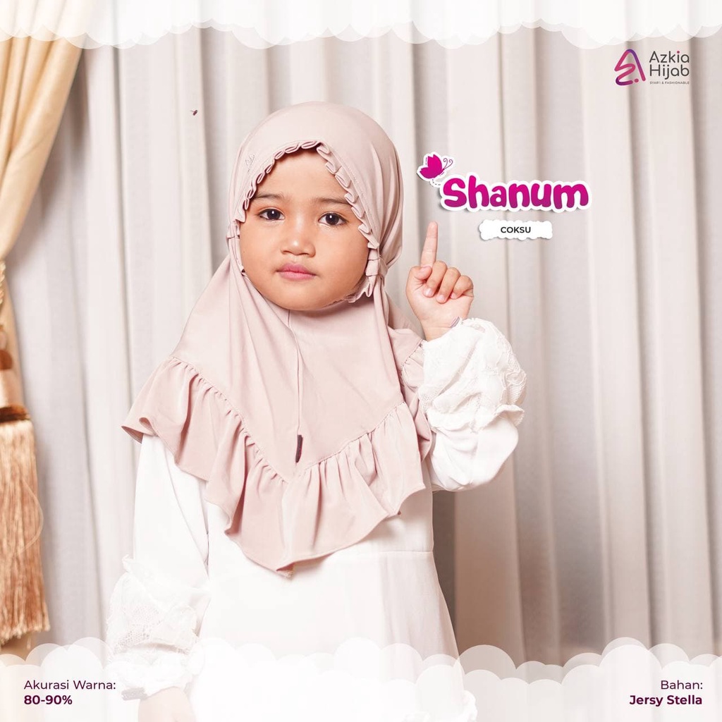 Jual Jilbab Anak Shanum Size 1 sd 8 Ori By Azkia HIjab | Shopee Indonesia