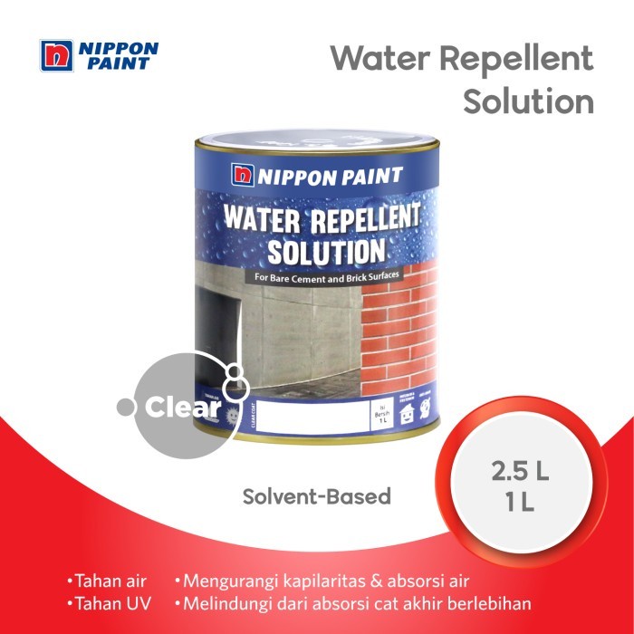 Jual NIPPON WATER REPELLENT SOLUTION 2.5 LITER / CAT AKHIR TRANSPARAN ...