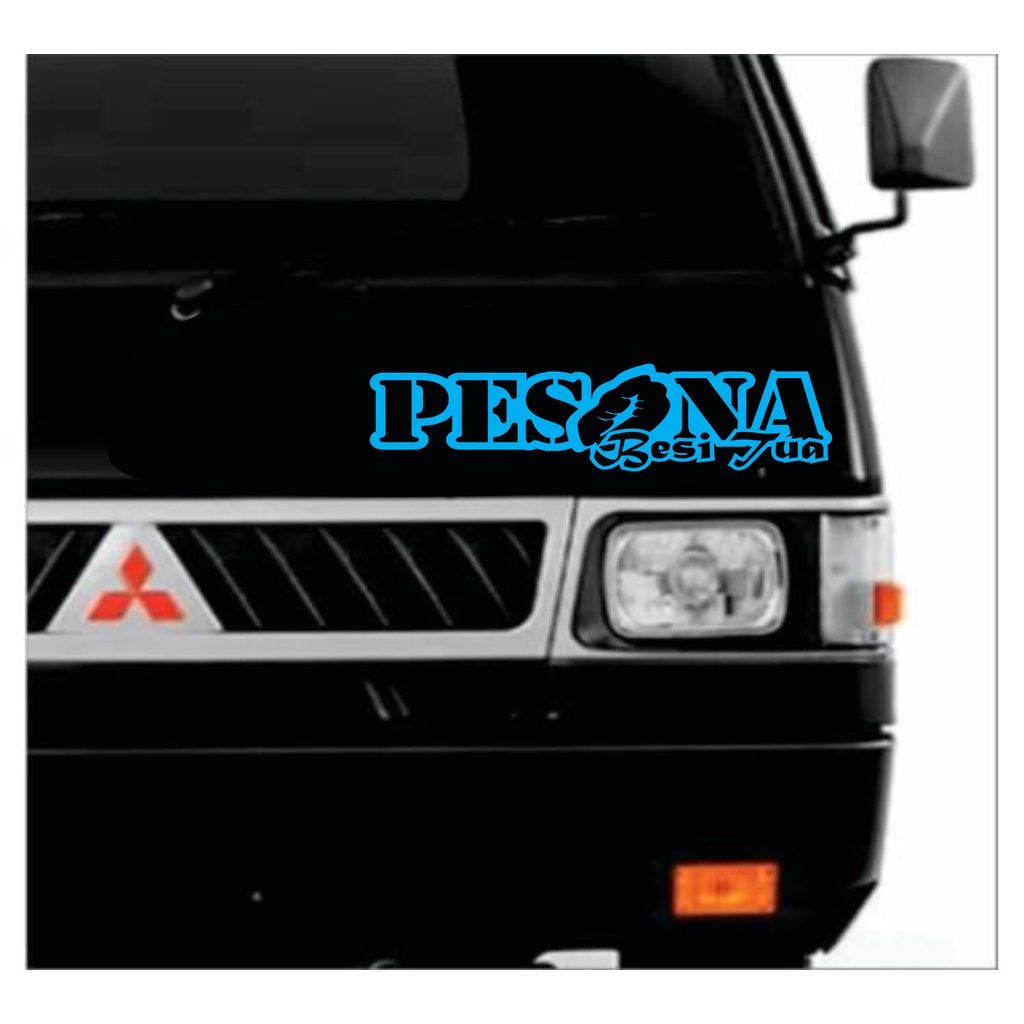 Jual Cutting Sticker Mobil tulisan pesona besi tua | Shopee Indonesia