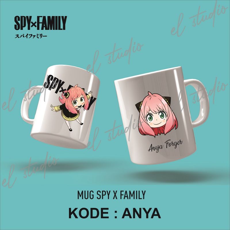 Jual Gelas Mug Keramik Spy X Family Anya Yor Loid Forger | Shopee Indonesia