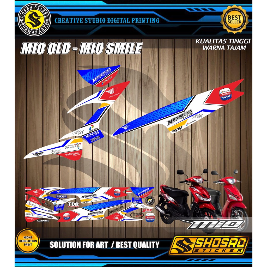 Jual STICKER MANDALIKA VARIAS BUAT BODY MOTOR MATIC MIO SPORTI MIO OLD ...