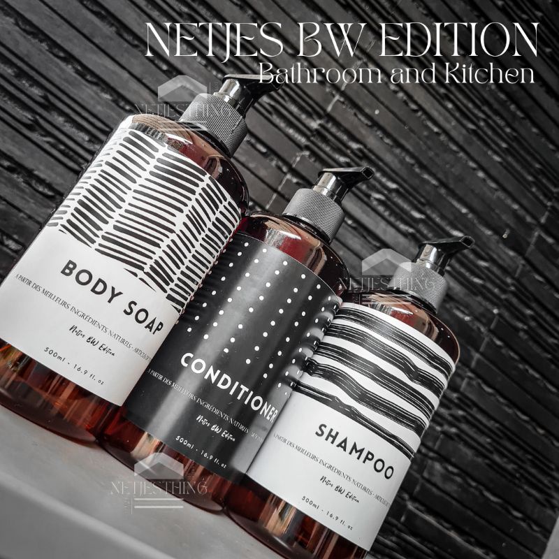 Jual Botol Refill Aesthetic Sabun Shampoo - AMBER BW EDITION ...