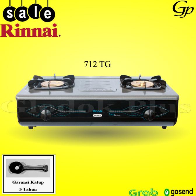 Jual Rinnai RI-712TG Kompor Gas 2 Tungku rinai RI712TG turbo burner 712 ...