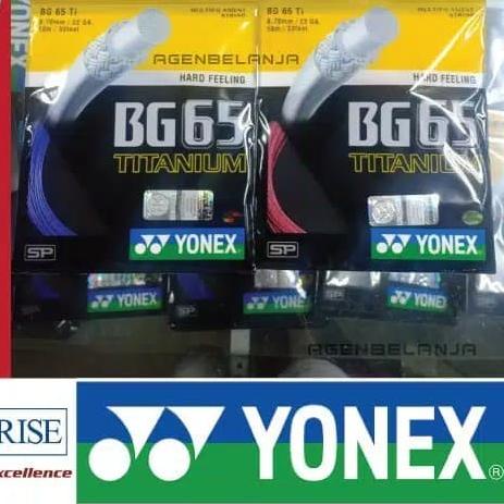 Jual Senar Badminton Yonex BG 65 Titanium Original Sunrise | Shopee ...