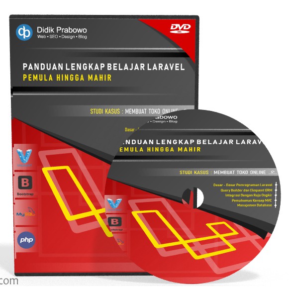 Jual DVD Tutorial Membangun Toko Online Dengan Laravel MySQL Dan Boostrap | Shopee Indonesia