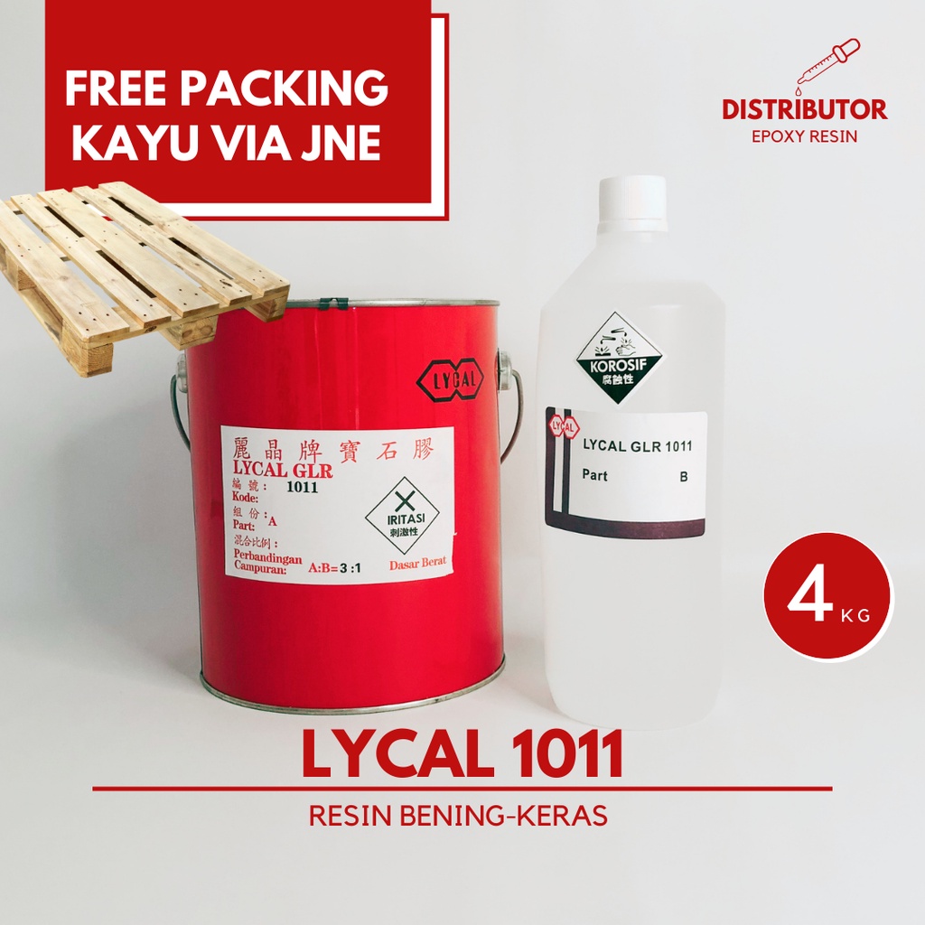 Jual Resin Bening Lycal Keras dgn Katalis - Lycal 1011 - 4 kg | Shopee ...