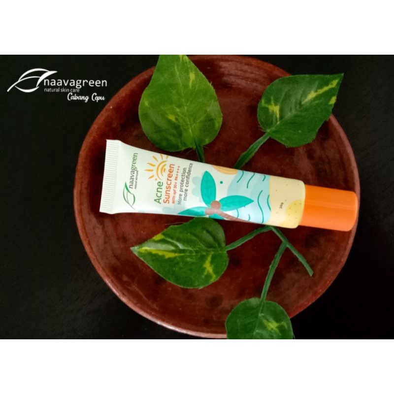 Jual Naavagreen Acne Sunscreen Tube 20g | Shopee Indonesia