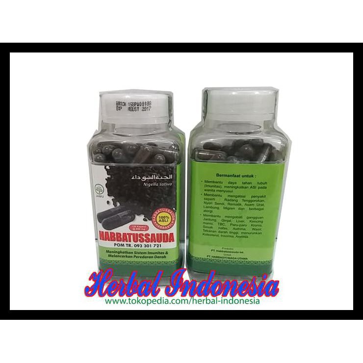 Jual HABBATUSSAUDA Herbal Niaga Utama HNU 120 Kapsul | Habatusauda ...