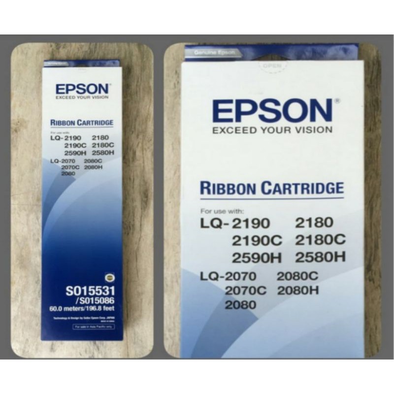 Jual Ribbon Cartridge EPSON LQ2180/LQ2190 SO15531/SO15086 Asli Original ...