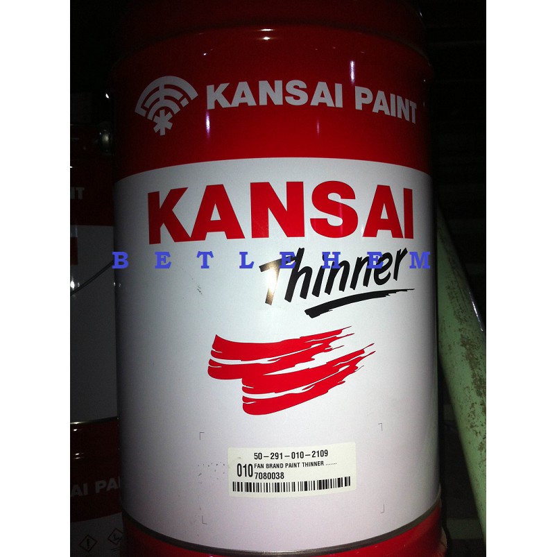 Jual Kansai Fan Brand Paint Thinner 20 Liter / Pel / Pail | Shopee ...
