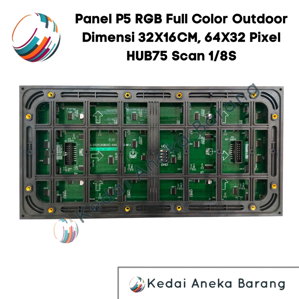 Jual Panel Module Modul LED P5 Running Text SMD RGB Full Color Outdoor ...