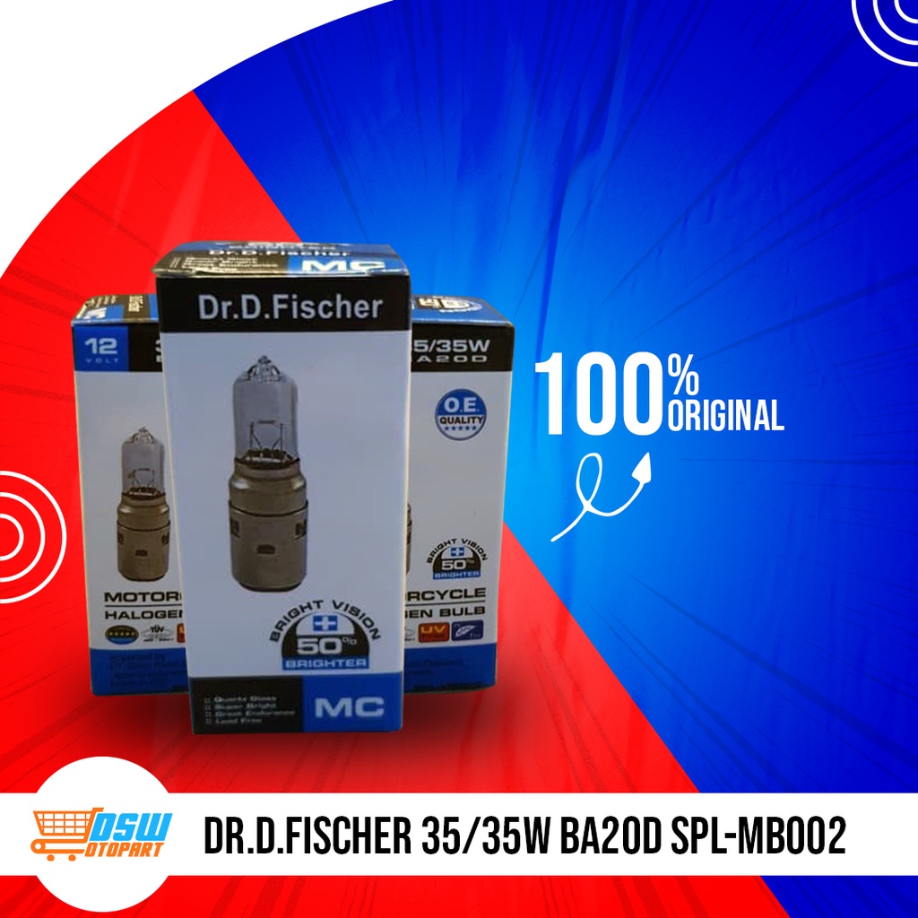 Jual LAMPU MOTOR HALOGEN 35/35W BA20D SPL-MB002 DR D FISCHER | Shopee ...